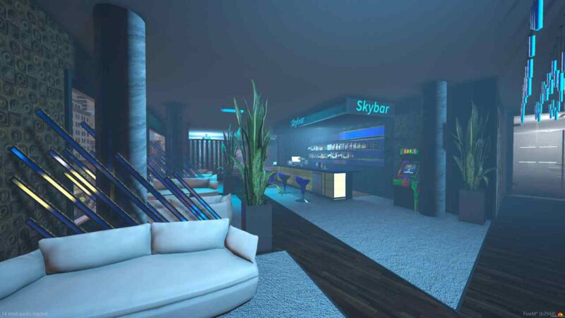 FiveM Sky Bar Interior - Best FiveM Mlo and Map Bundle [ESX]