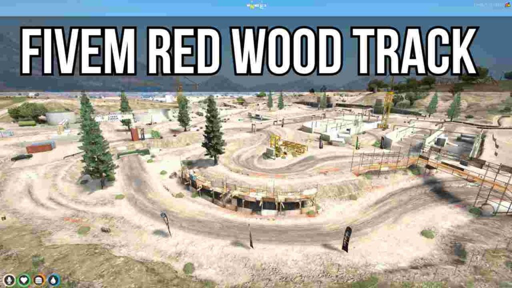 FiveM Red Wood Track FiveM Map - Custom interiors