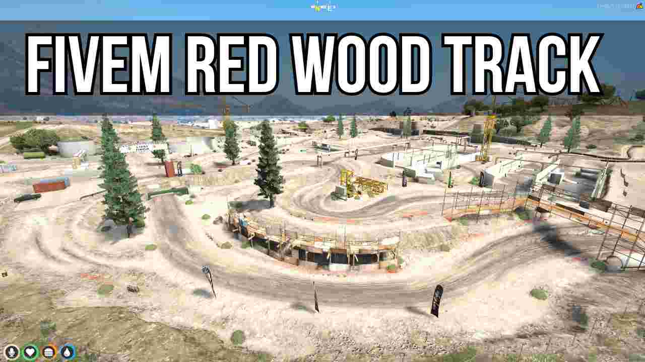 FiveM Red Wood Track FiveM Map - Custom interiors