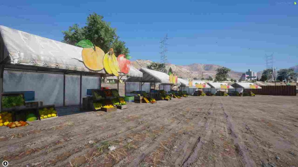 [ESX/QB] Fivem Fruits Market | Mlo FiveM